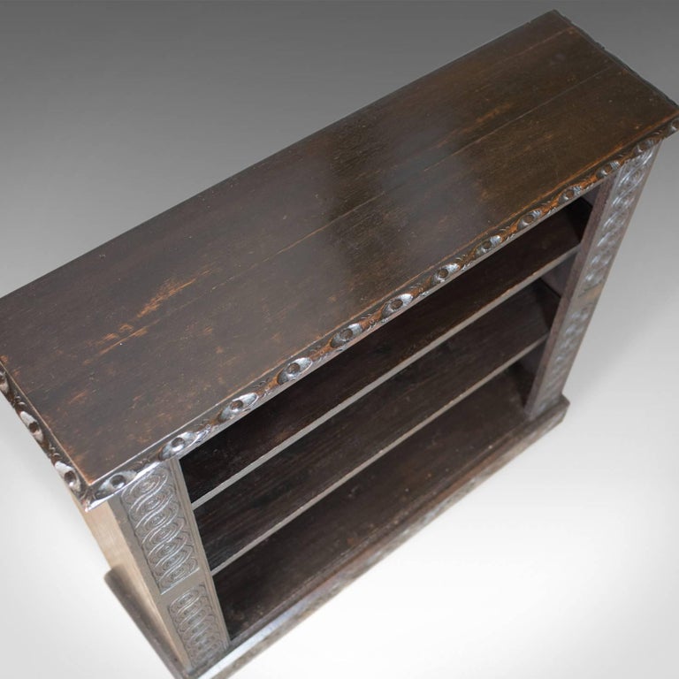 Antique Bookshelf, English Oak, Victorian Bookcase Jacobean Overtones ...