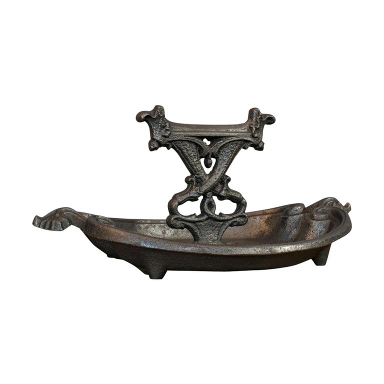 Antique Boot Scraper, English, Pull, Coalbrookdale, Art Nouveau, circa ...