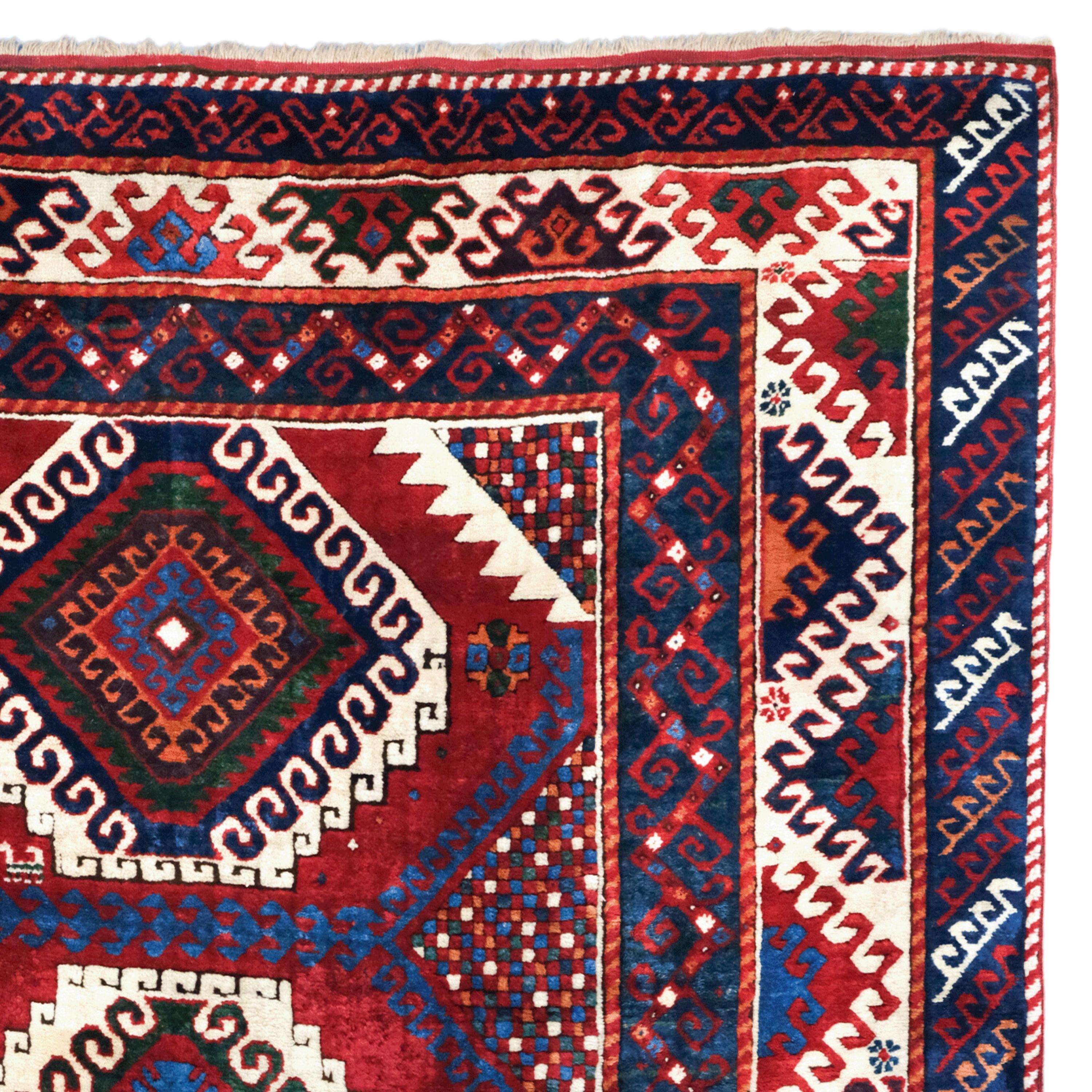 Antique Bordjalou Rug - 19th Century Caucasian Bordjalou Rug, Caucasian ...