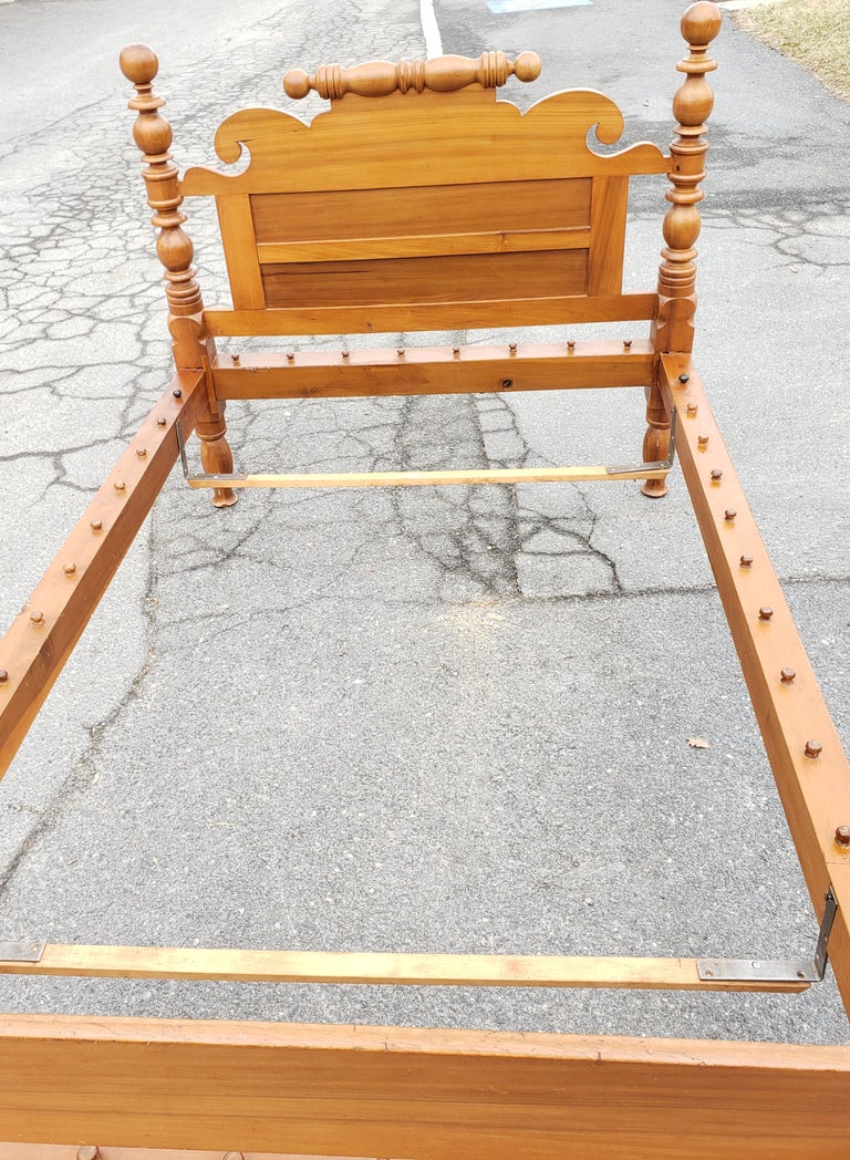 Antique Boston Posters Full Size Maple Rope Bed, Circa 1800s For Sale ...