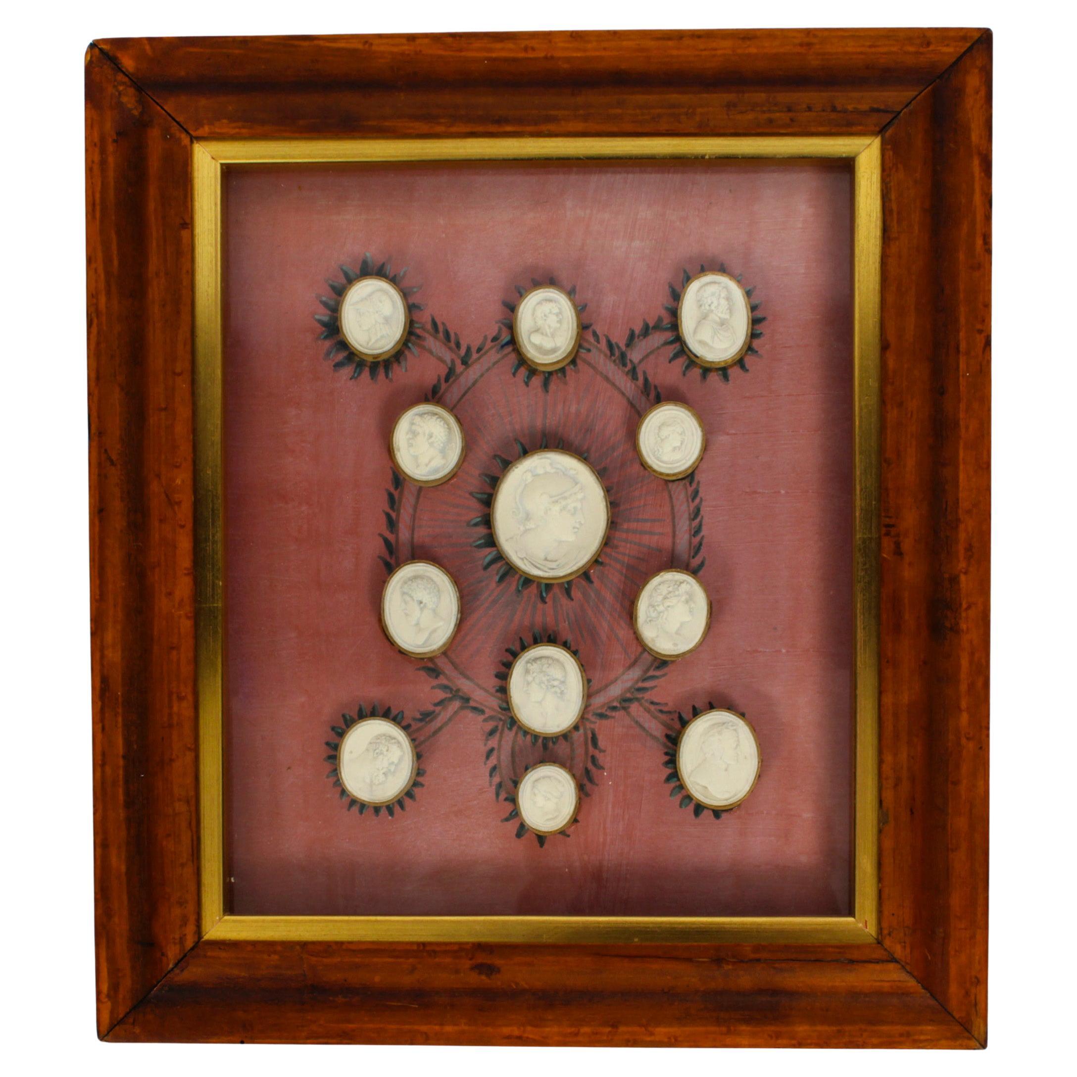 Antique Italian Grand Tour Mahogany Roundel of Minerva, 19th Century at ...