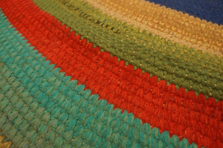 Antique Braided Rug For Sale at 1stDibs