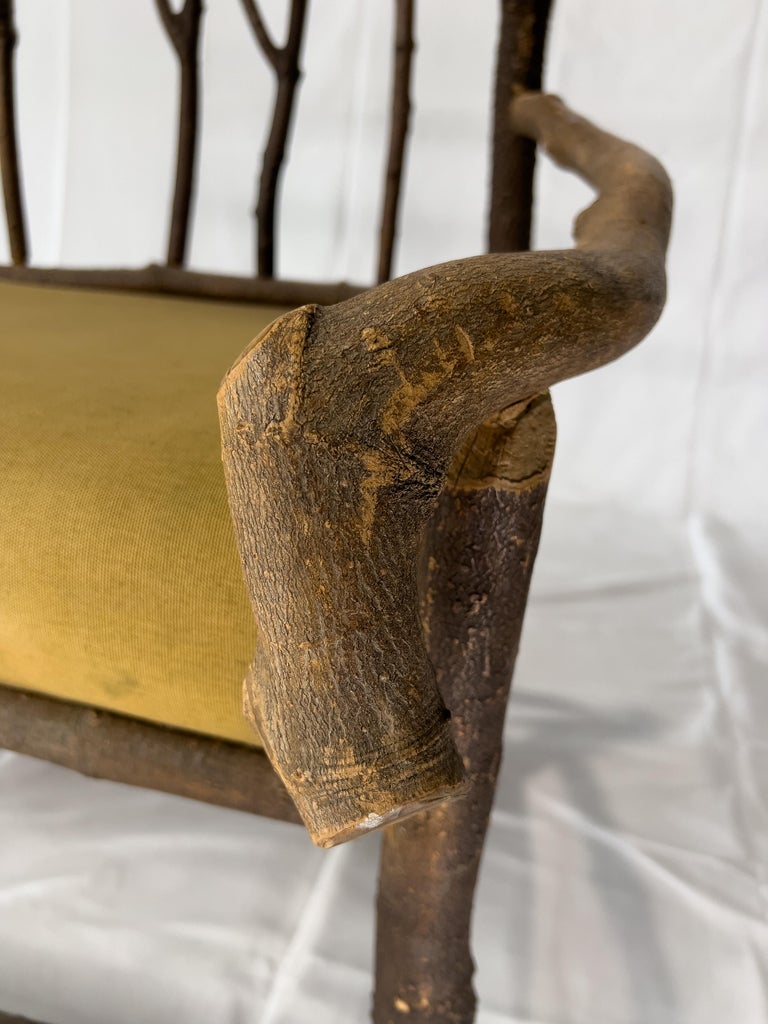 Antique Branch Form Bench; 1 of 2 For Sale at 1stDibs