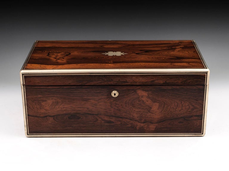 Antique Brass Bound Writing Box with TOP SECRET compartments and ...