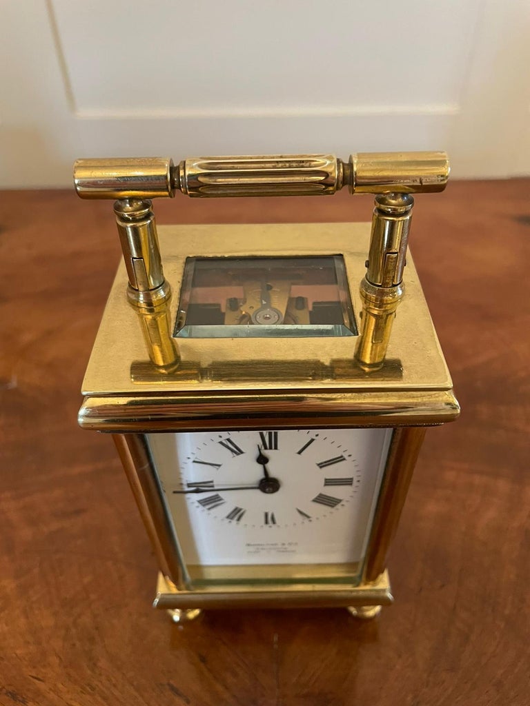 Antique Brass Carriage Clock, 19th Century at 1stDibs