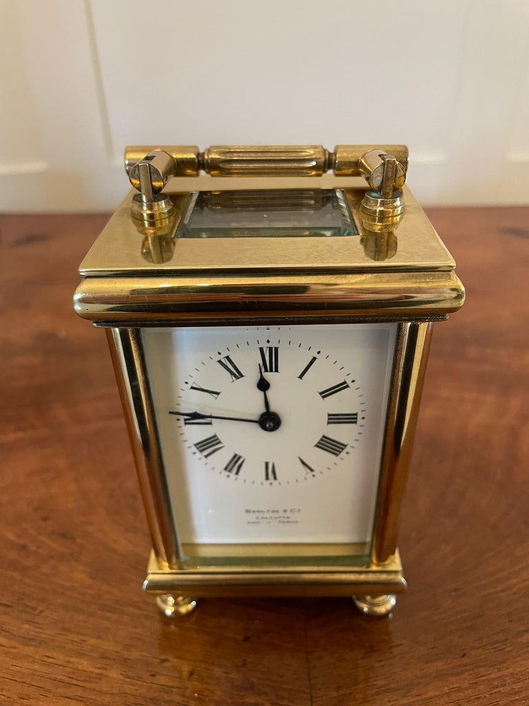 Antique Brass Carriage Clock, 19th Century at 1stDibs