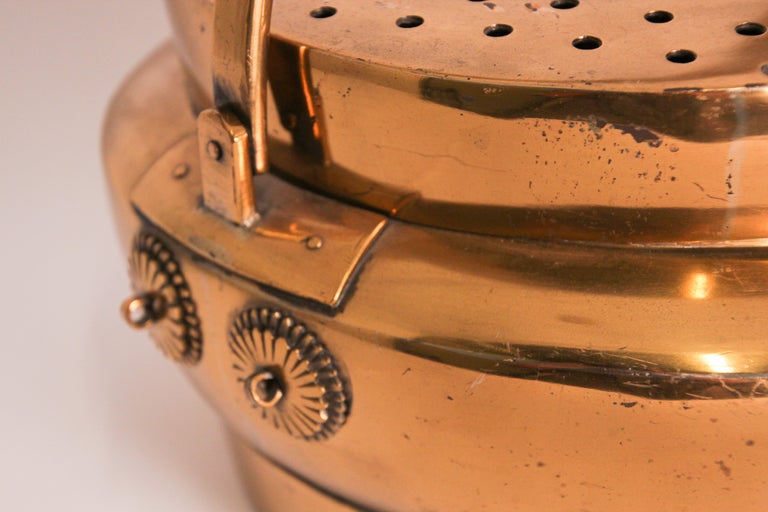 Antique Brass Chinese Brazier For Sale at 1stDibs