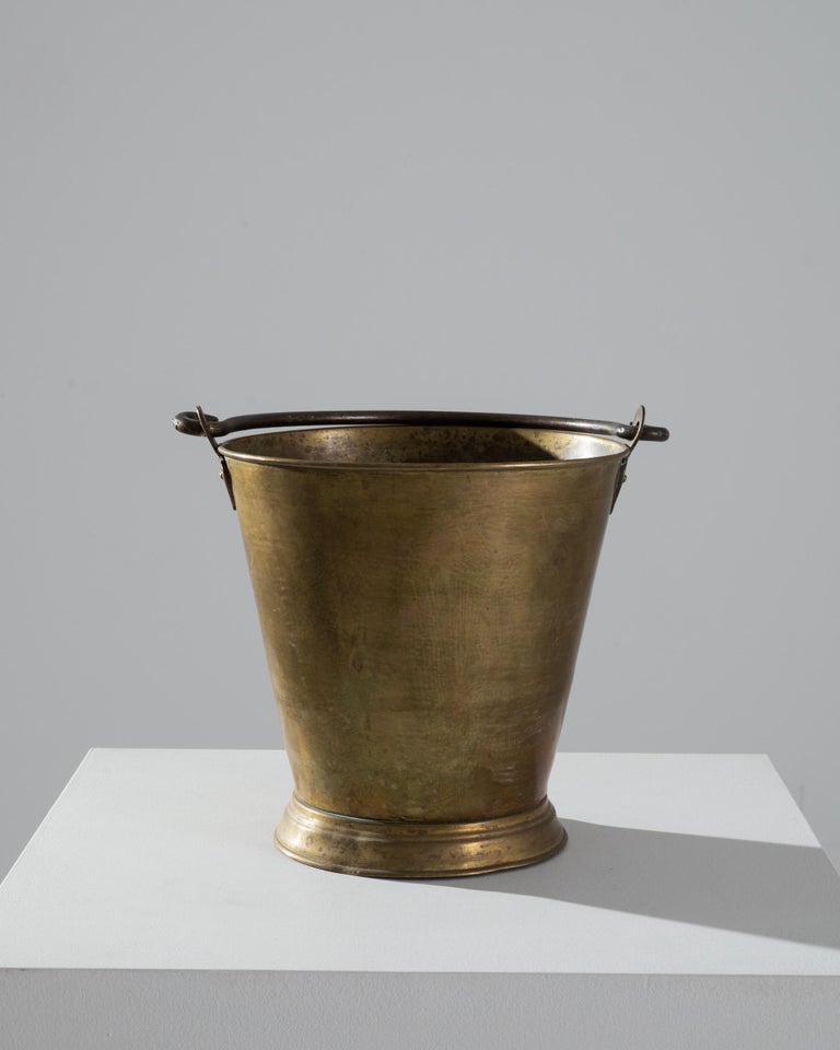 Antique Brass Cooking Pot For Sale at 1stDibs