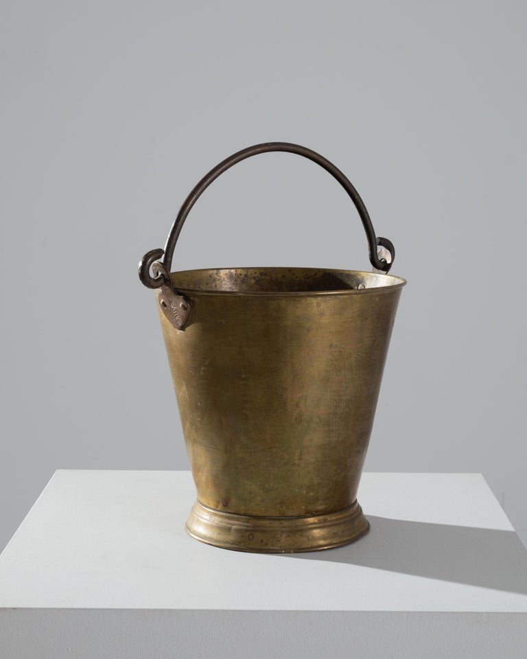 Antique Brass Cooking Pot For Sale at 1stDibs