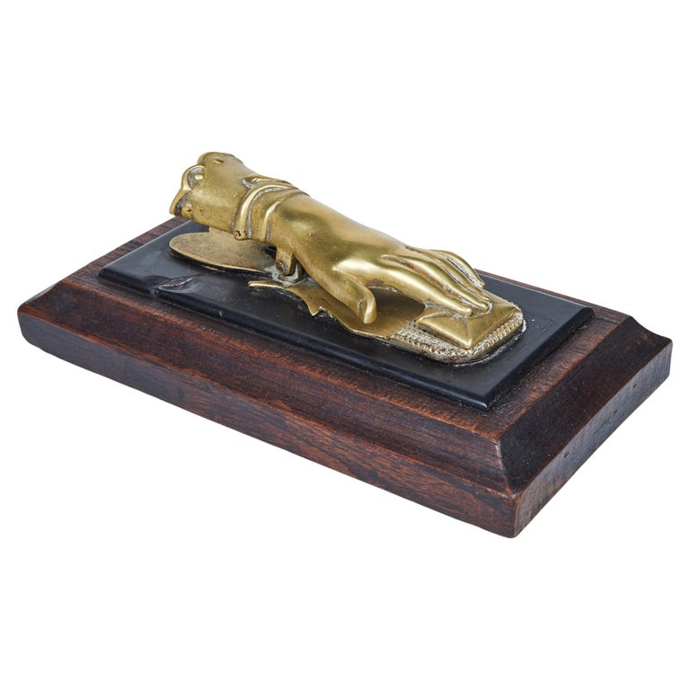 Antique Brass Lady's Letter Holder, France For Sale at 1stDibs