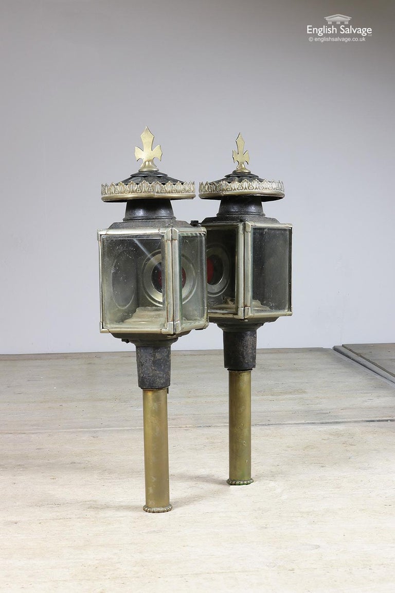Antique Brass Raydyot Carriage Lamps, 20th Century For Sale at 1stDibs ...