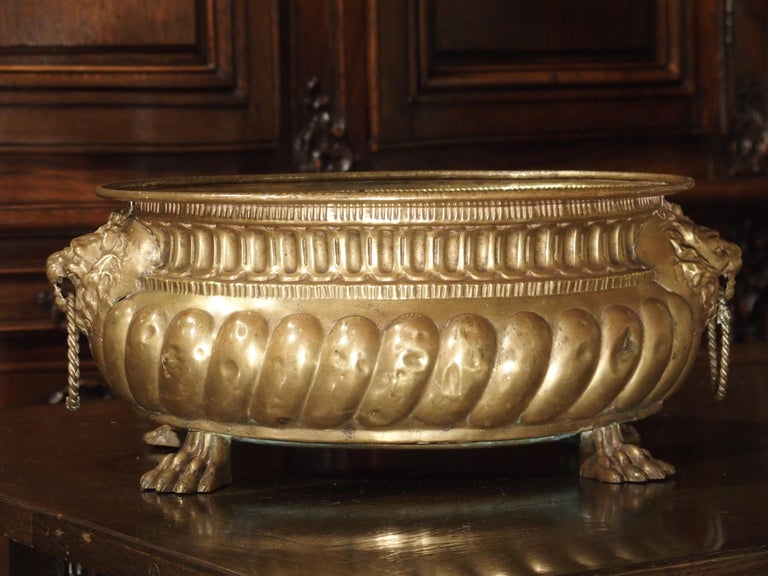Antique Brass Repousse Jardinière from France, circa 1860 at 1stDibs ...