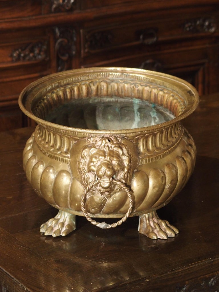 Antique Brass Repousse Jardinière from France, circa 1860 at 1stDibs ...