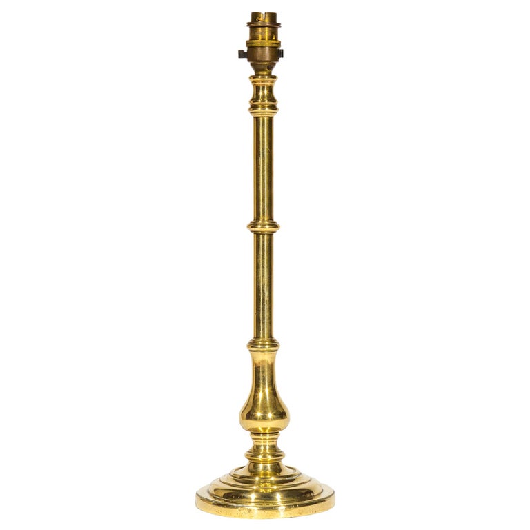 Antique Brass Table Lamp For Sale at 1stDibs