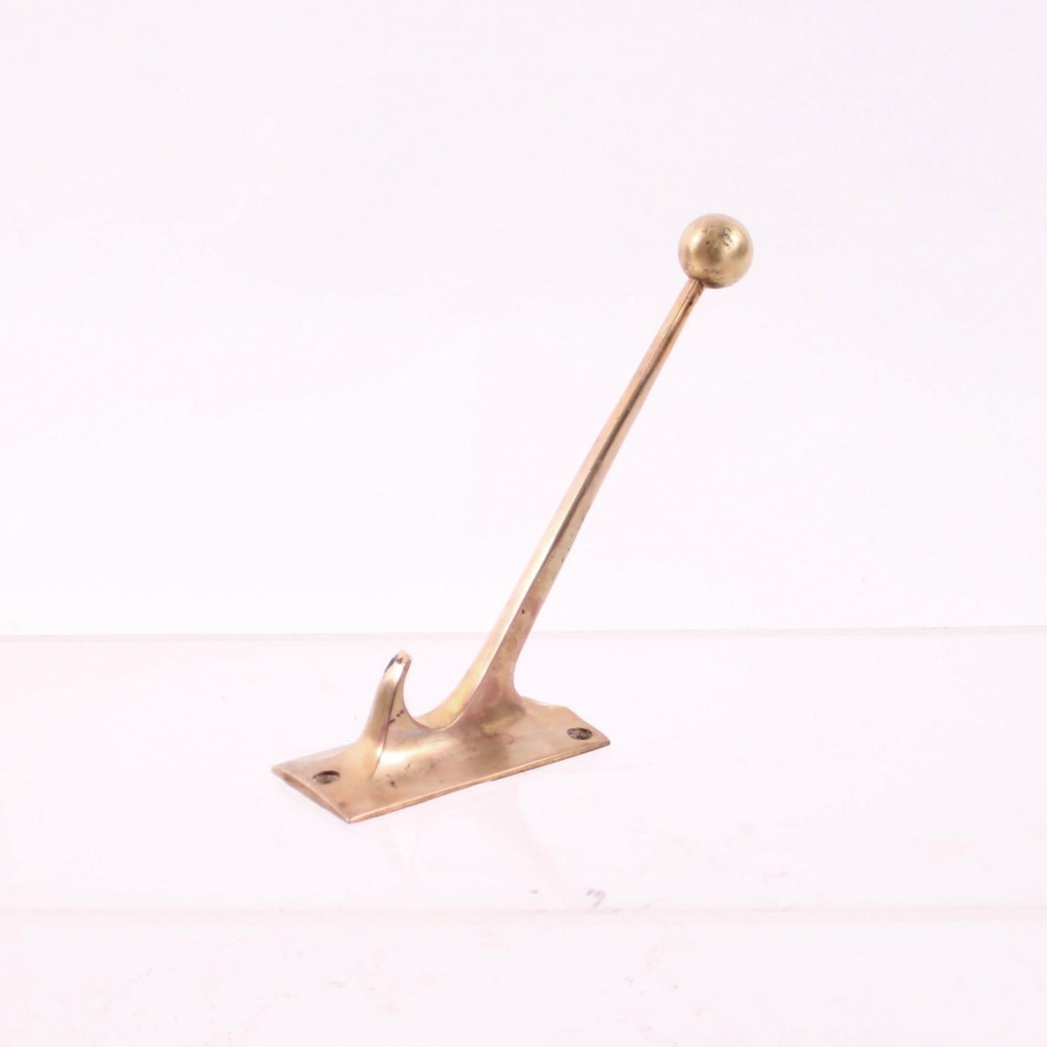 Antique Brass Wall Hooks by Adolf Loos For Sale at 1stDibs