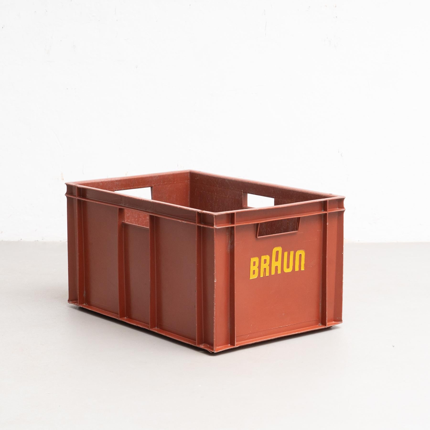 Antique Braun Plastic Box, circa 1950 For Sale at 1stDibs
