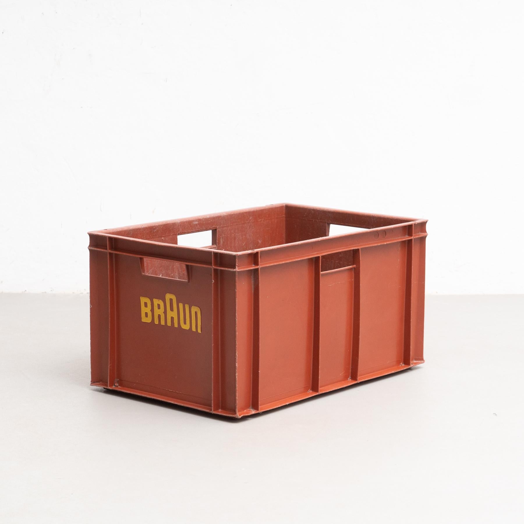 Antique Braun Plastic Box, circa 1950 For Sale at 1stDibs
