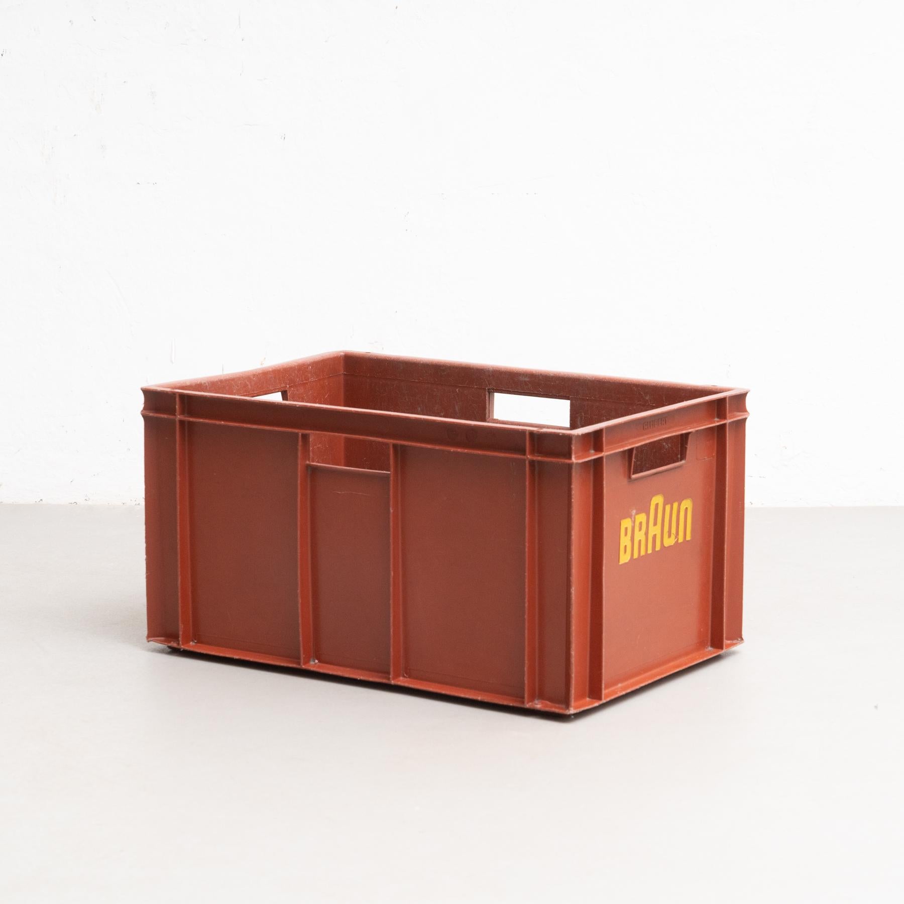 Antique Braun Plastic Box, circa 1950 For Sale at 1stDibs