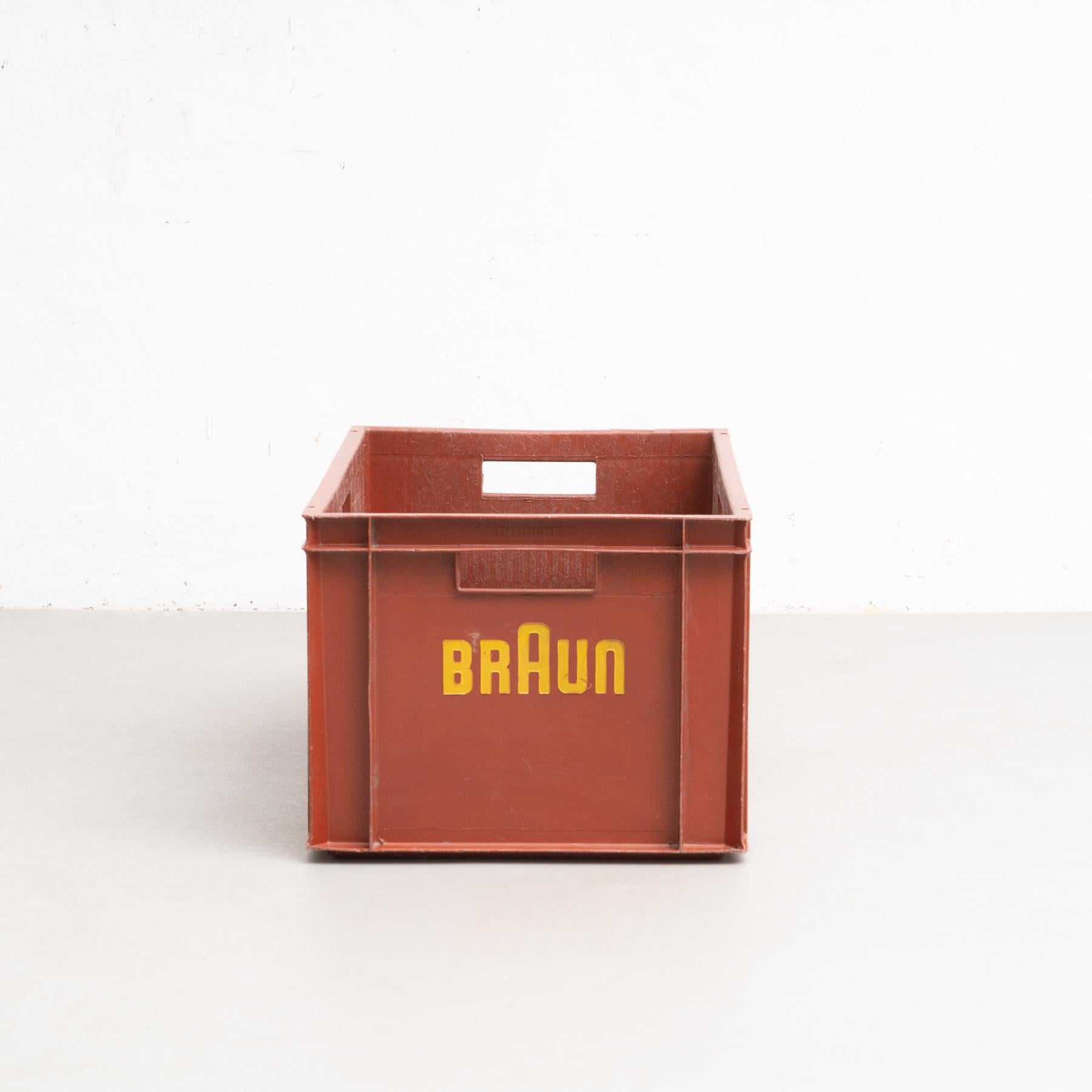 Antique Braun Plastic Box, circa 1950 For Sale at 1stDibs