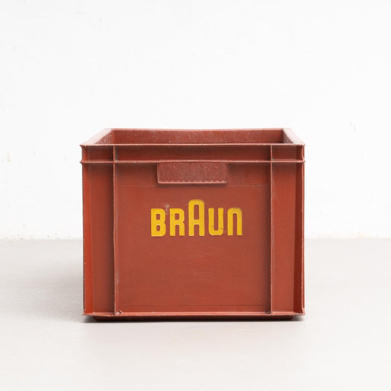 Antique Braun Plastic Box, circa 1950 For Sale at 1stDibs
