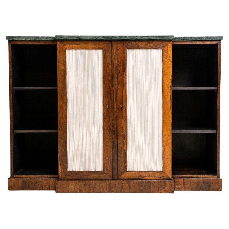 Antique Breakfront Cabinet Dwarf Regency Style Sideboard For Sale at ...