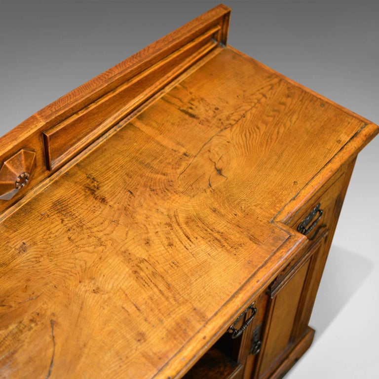Antique Breakfront Sideboard, Victorian Buffet Cupboard at 1stDibs