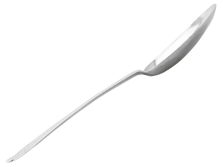 Antique Britannia Standard Silver Trefid Rat Tail Pattern Spoon For ...