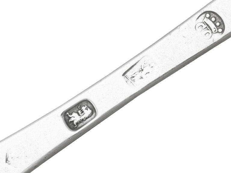 Antique Britannia Standard Silver Trefid Rat Tail Pattern Spoon For ...