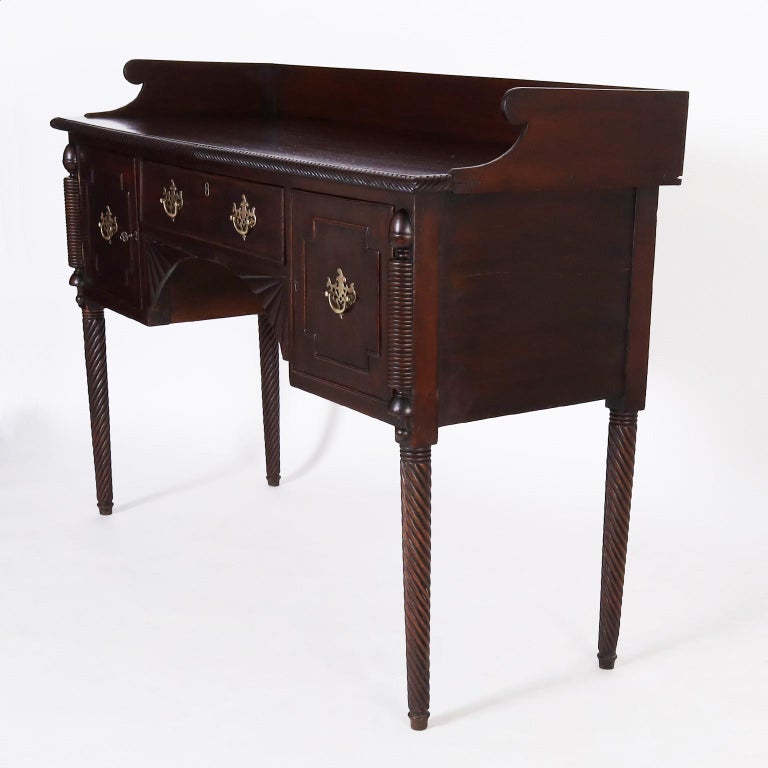 Antique British Colonial Caribbean Mahogany Server For Sale at 1stDibs