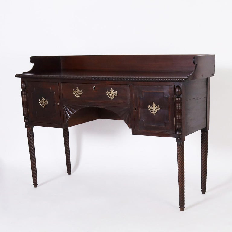 Antique British Colonial Caribbean Mahogany Server For Sale at 1stDibs