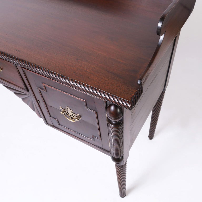 Antique British Colonial Caribbean Mahogany Server For Sale at 1stDibs