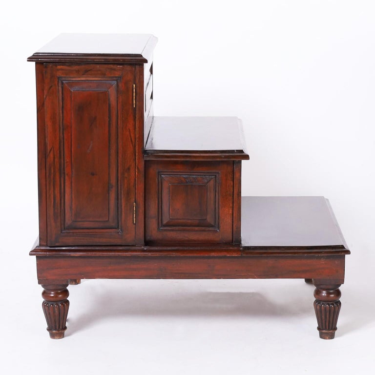 Antique British Colonial Step Down Stands or Tables For Sale at 1stDibs