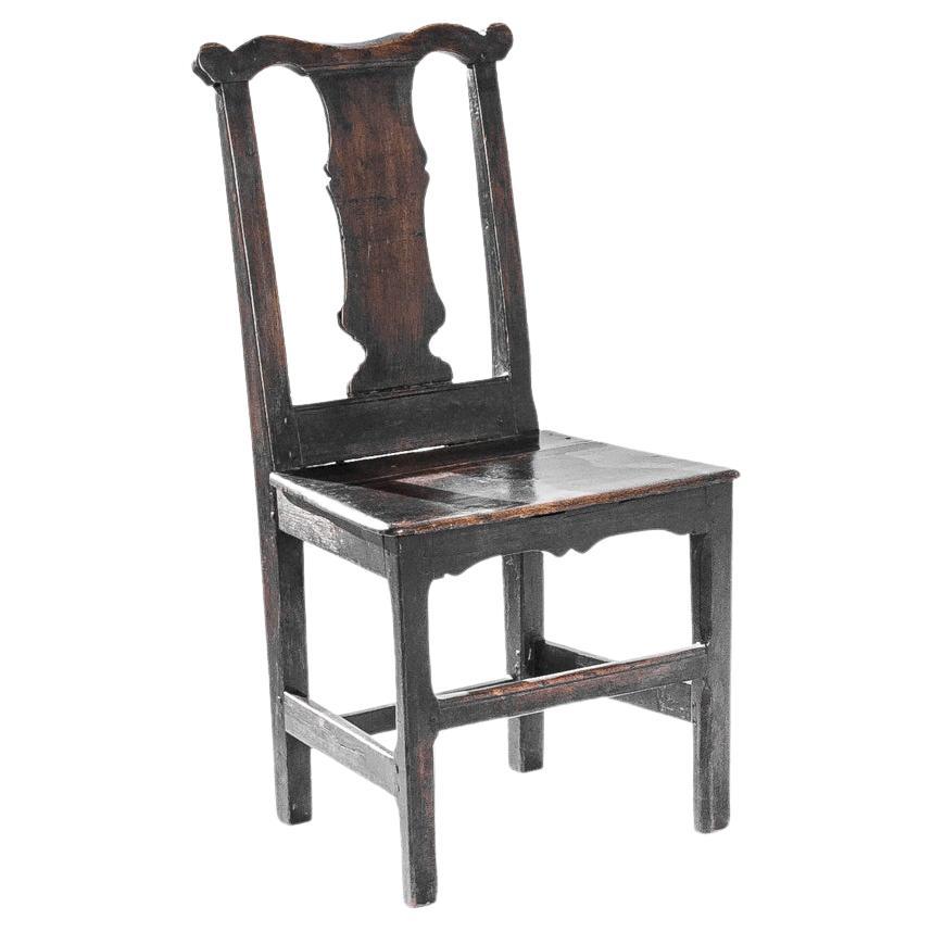 Antique British Oak Chair with Original Patina at 1stDibs