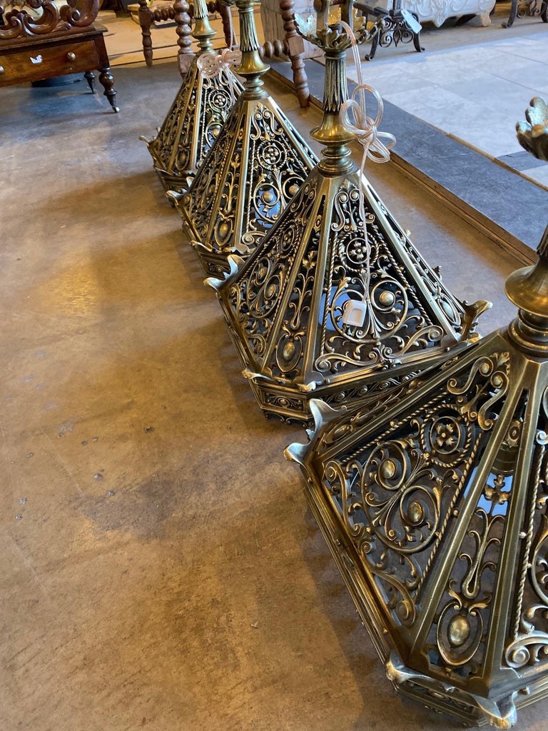 Antique Bronze Church Lantern For Sale at 1stDibs