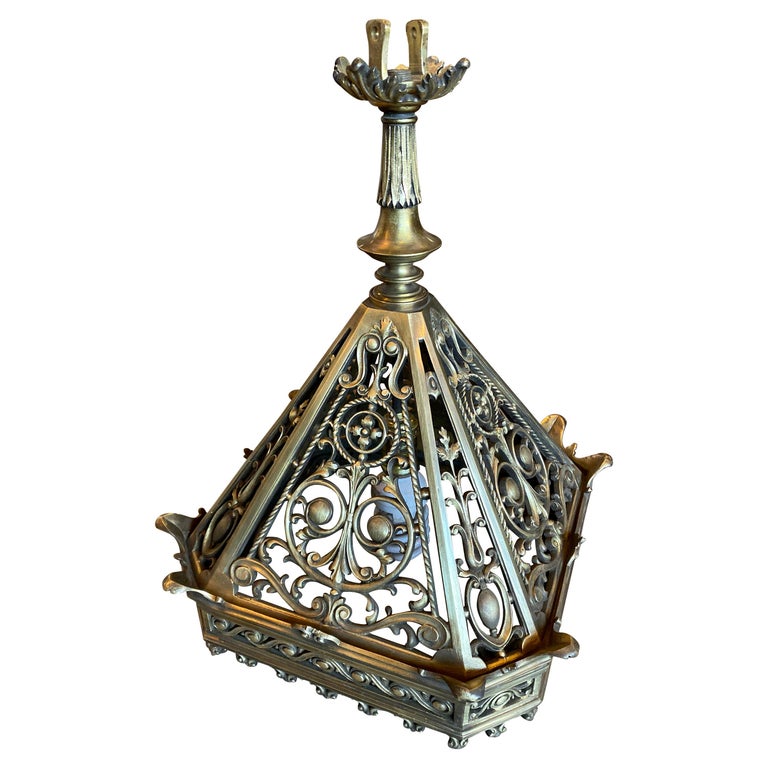 Antique Bronze Church Lantern For Sale at 1stDibs