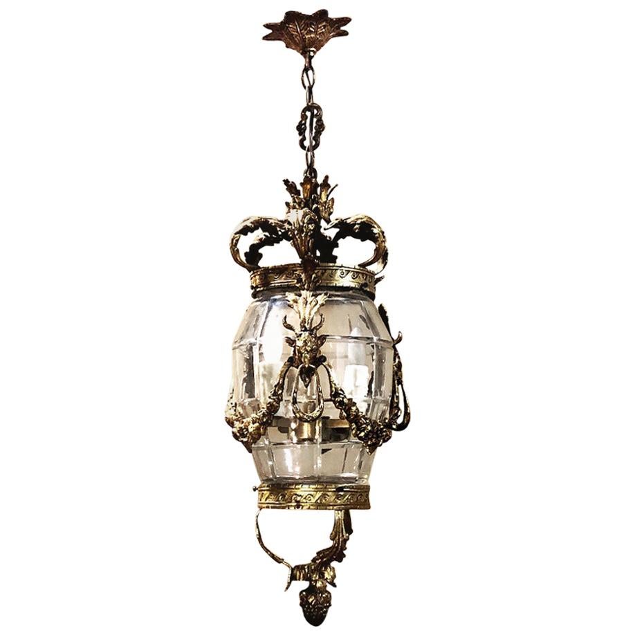 Antique French Bronze Lantern at 1stdibs