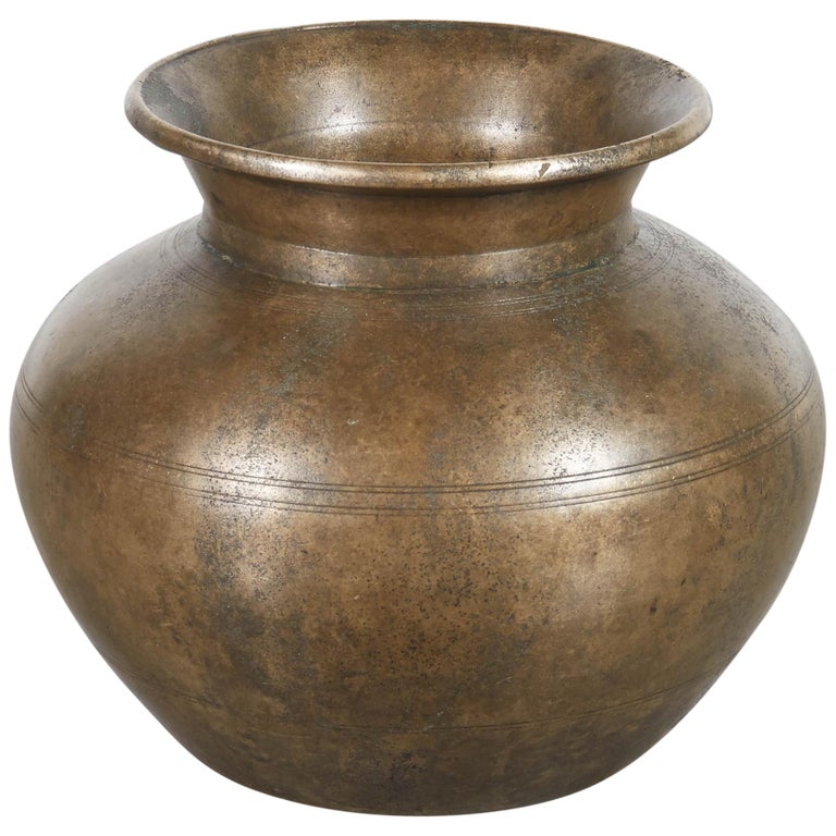 Antique Bronze Holy Water Vessel from Nepal at 1stDibs