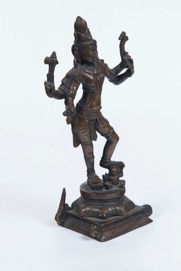 Antique Bronze Indian Figure of Shiva For Sale at 1stDibs