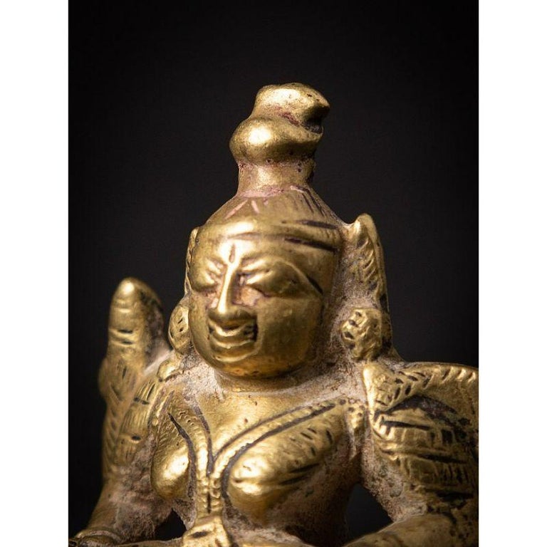 Antique Bronze Indian Lady Holding Oil Lamp from India For Sale at 1stDibs
