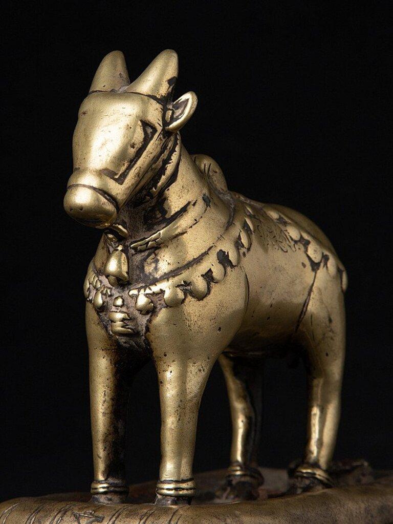 Antique bronze Nandi Bull from India from India For Sale at 1stDibs