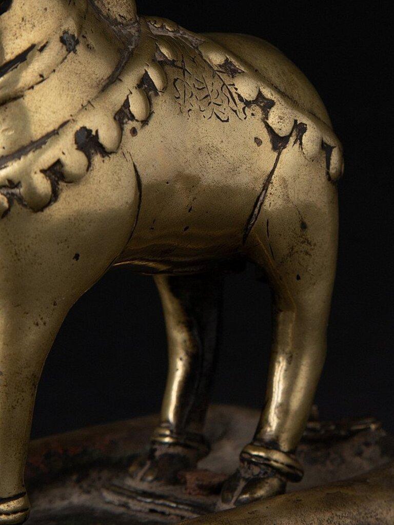 Antique bronze Nandi Bull from India from India For Sale at 1stDibs
