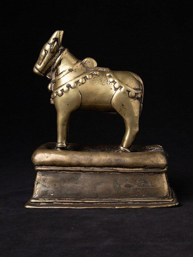 Antique bronze Nandi Bull from India from India For Sale at 1stDibs