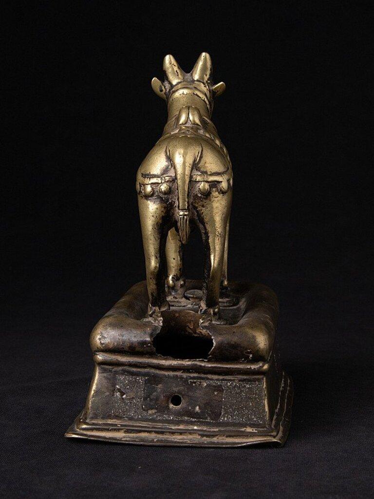 Antique bronze Nandi Bull from India from India For Sale at 1stDibs