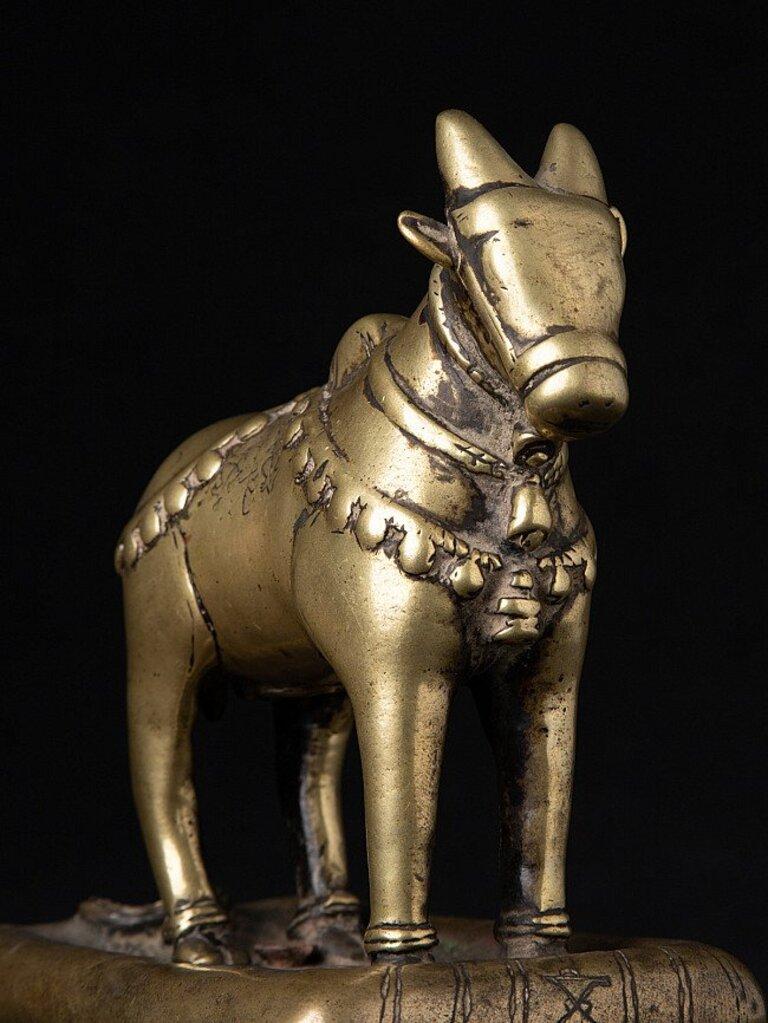 Antique bronze Nandi Bull from India from India For Sale at 1stDibs