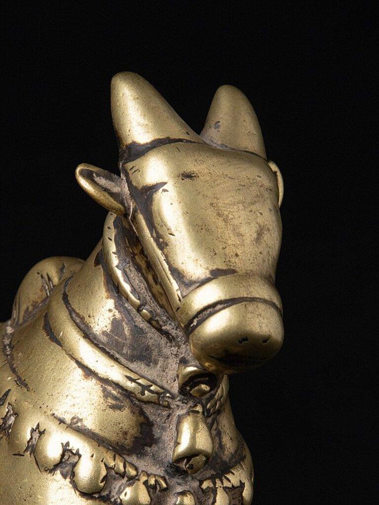 Antique bronze Nandi Bull from India from India For Sale at 1stDibs