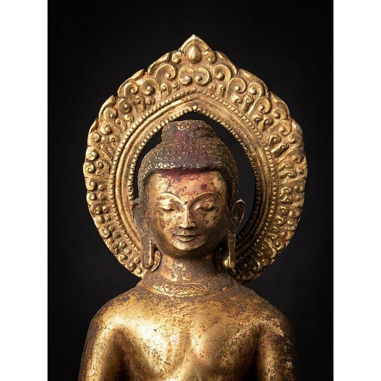 Antique Bronze Nepali Buddha Statue from Nepal For Sale at 1stDibs