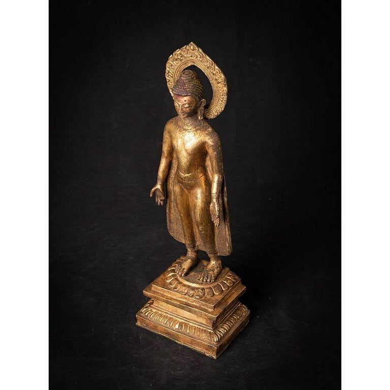 Antique Bronze Nepali Buddha Statue from Nepal For Sale at 1stDibs
