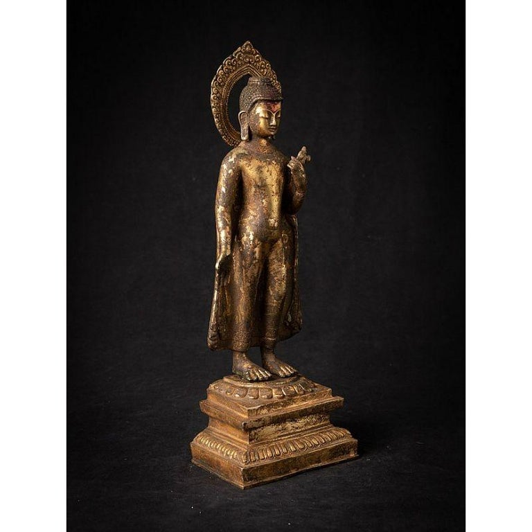 Antique Bronze Nepali Buddha Statue from Nepal For Sale at 1stDibs
