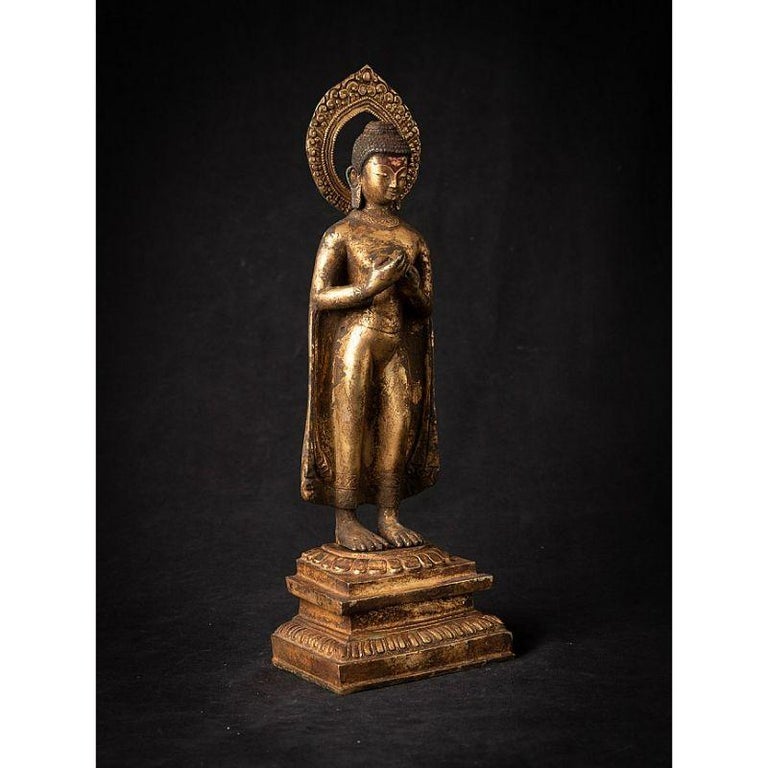 Antique Bronze Nepali Buddha Statue from Nepal For Sale at 1stDibs