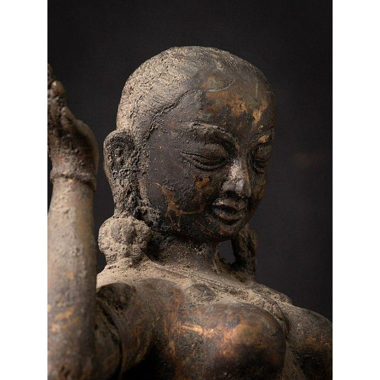 Antique Bronze Nepali Yogini Statue from Nepal For Sale at 1stDibs